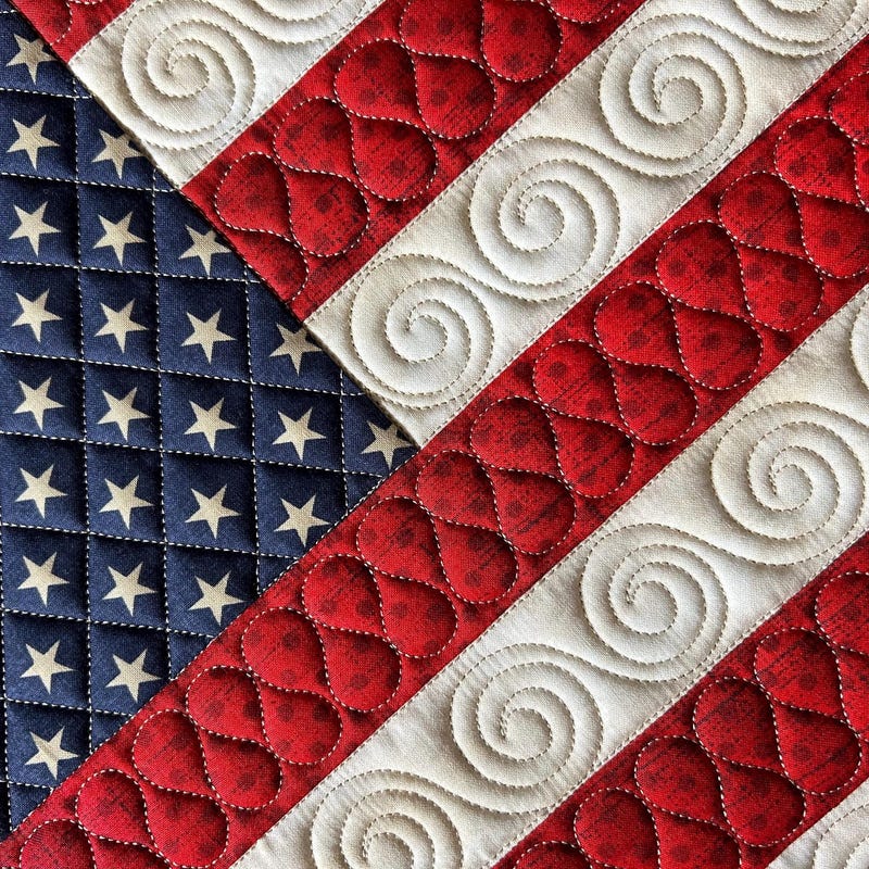 Patriotic Table Runner - Etsy