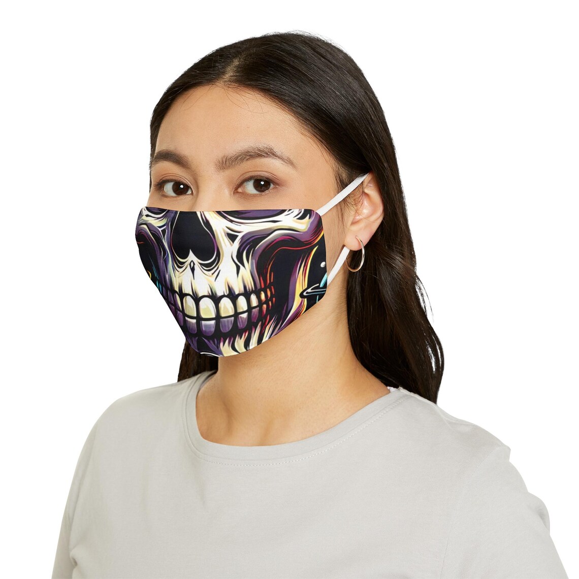 Halloween Skeleton Face Mask, Spooky , Adult Halloween Mask , Skeleton ...