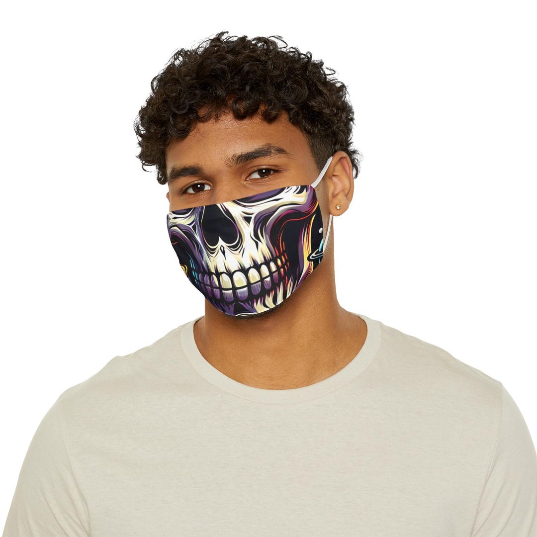 Halloween Skeleton Face Mask, Spooky , Adult Halloween Mask , Skeleton ...