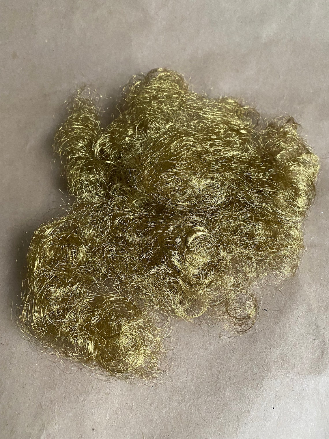 1990s Brass Doll Hair Curly Metal Doll Hair Made in Germany - Etsy
