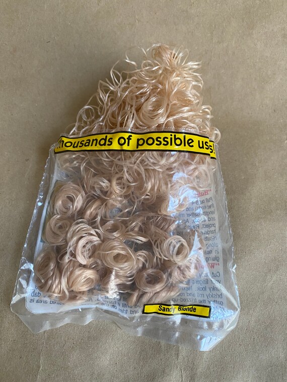 1990s Polypropylene Filament Sandy Blonde Colored Doll Hair - Etsy