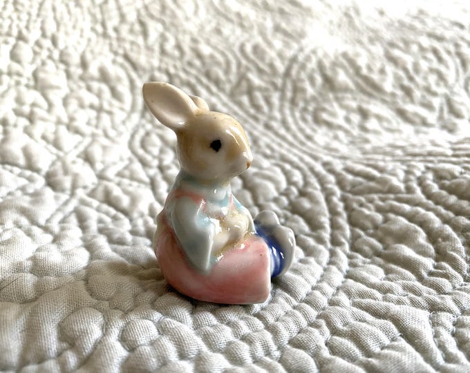 Vintage Beatrice Potter Style Miniature Bunny Rabbit Figurine - Etsy
