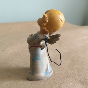 Midcentury Rubber Angel With Teddy Bear Christmas Tree Ornament Made in ...