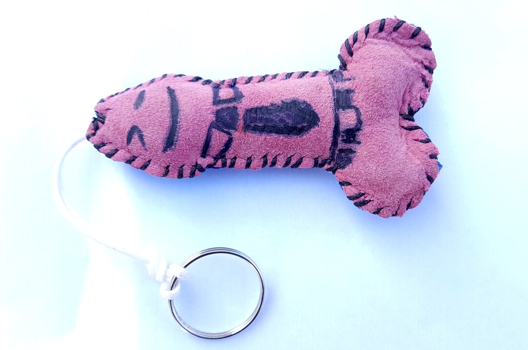 Hand Sewn Key Ring In The Shape Of Sex Toys Etsy