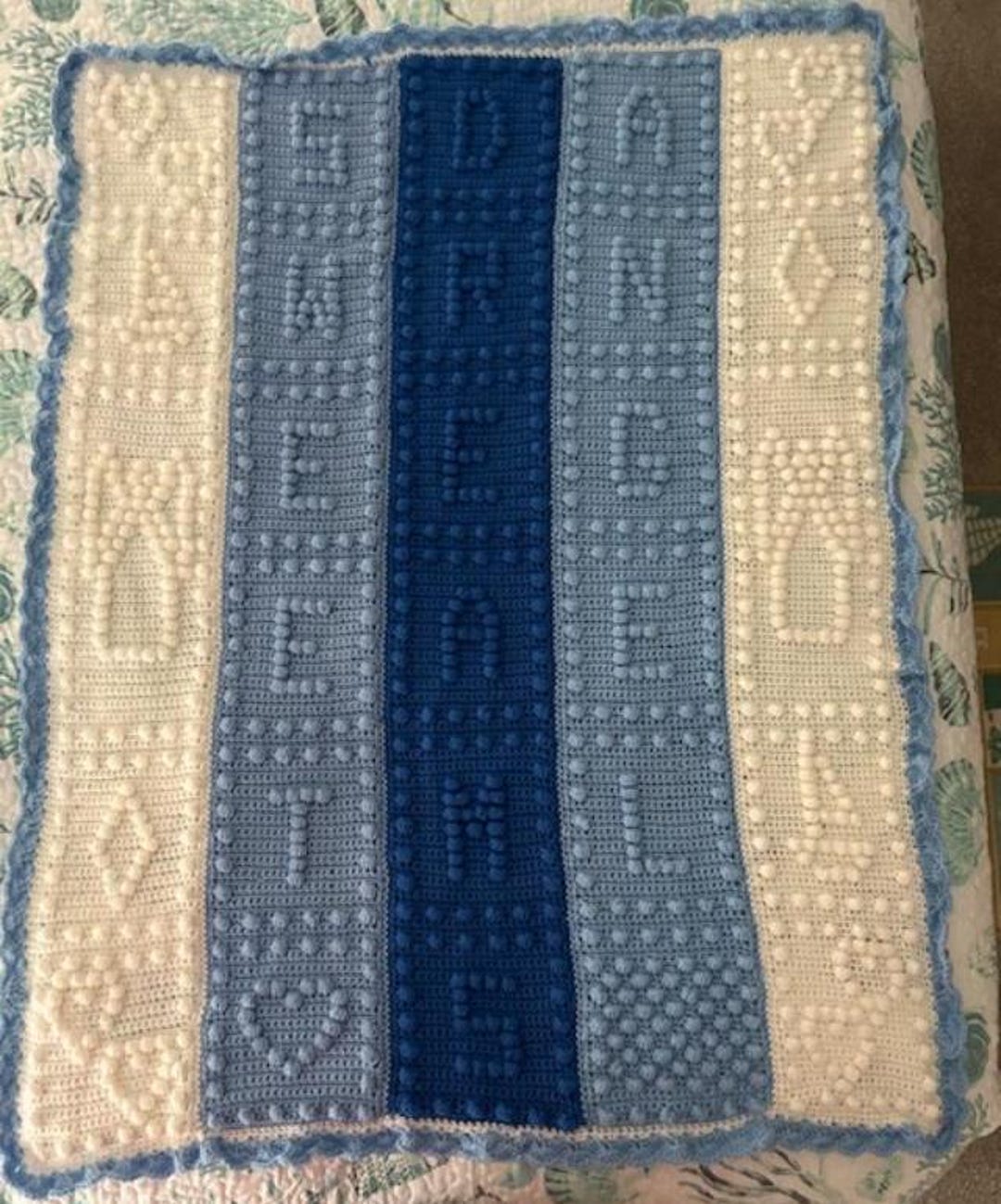 Crochet Pattern SWEET DREAMS ANGEL Baby Blanket Puff Stitch by Pam - Etsy