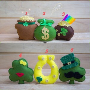 Saint Patricks Ornaments / Saint Patricks Decor / Four Leaf Clover ...