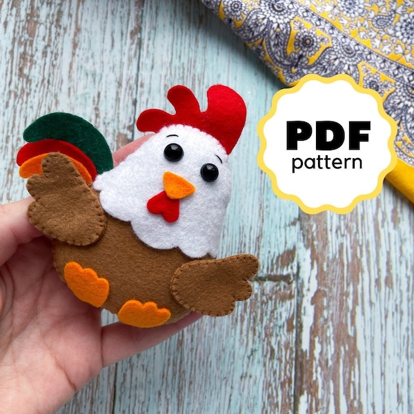 Felt Rooster - Etsy