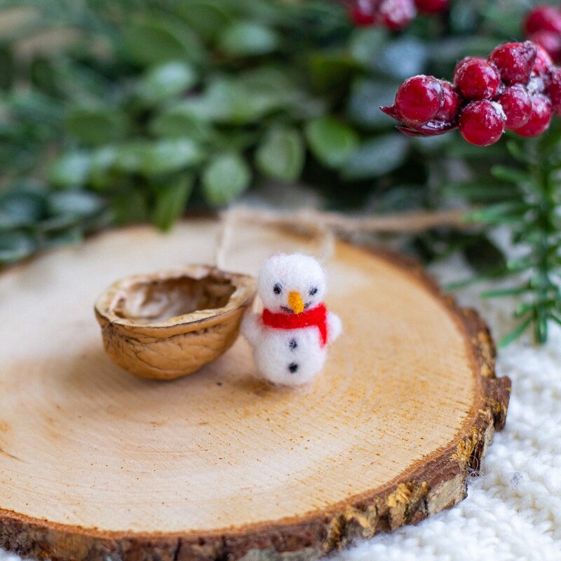 Miniature Snowman - Etsy