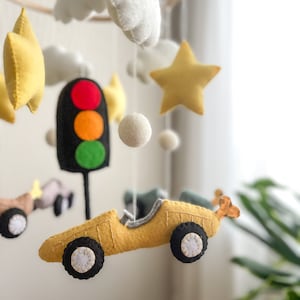 Cars Crib Mobile Sports Cars Baby Mobile Felt Mobile Baby Boy Mobile ...