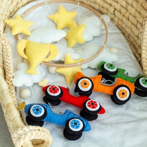 Racing Cars Mobile Sports Cars Crib Mobile Felt Mobile Baby Boy Mobile ...