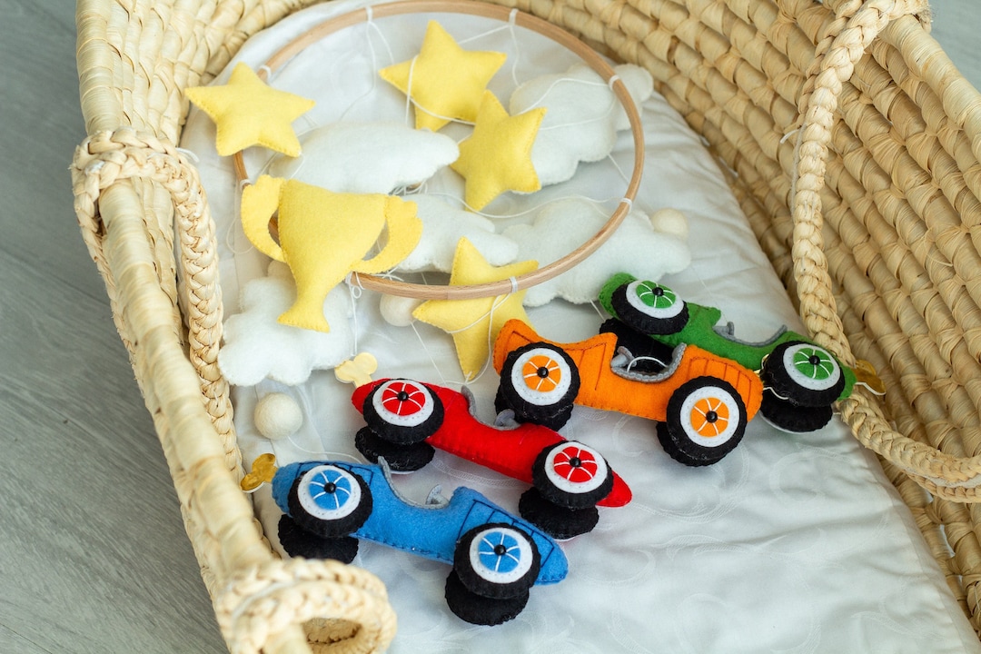 Baby Mobile Boy Racing Cars Mobile Sports Cars Crib Mobile Felt Mobile ...