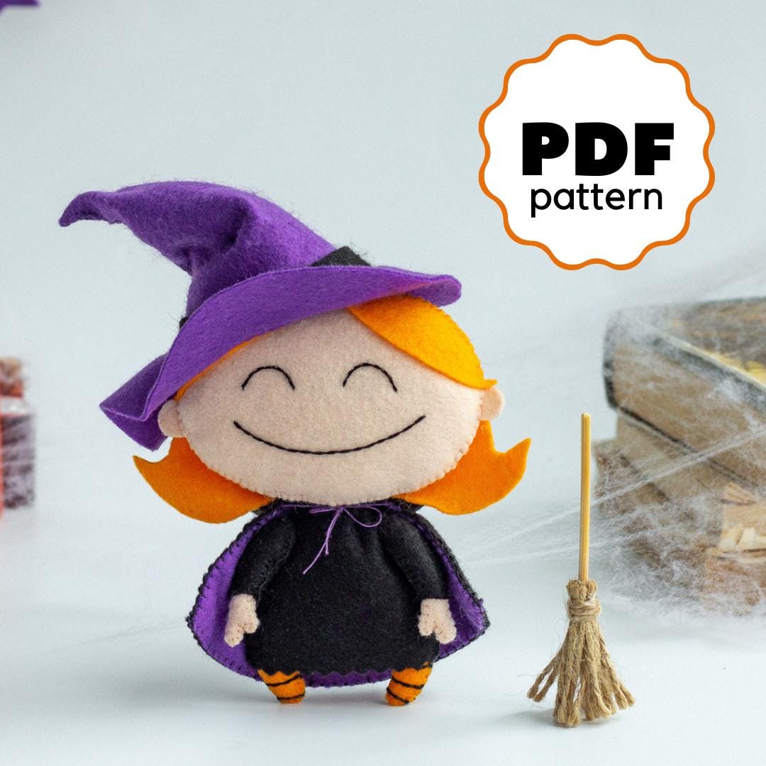 Halloween Witch Doll Pattern PDF Pattern Easy Pattern Witch Halloween ...