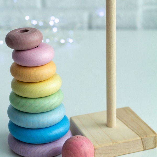 Wooden Ring Stacker - Etsy