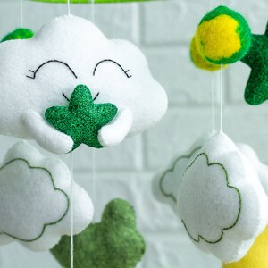 Frog Baby Mobile, Green Nursery Mobile, Baby Crib Mobile, Moon and ...