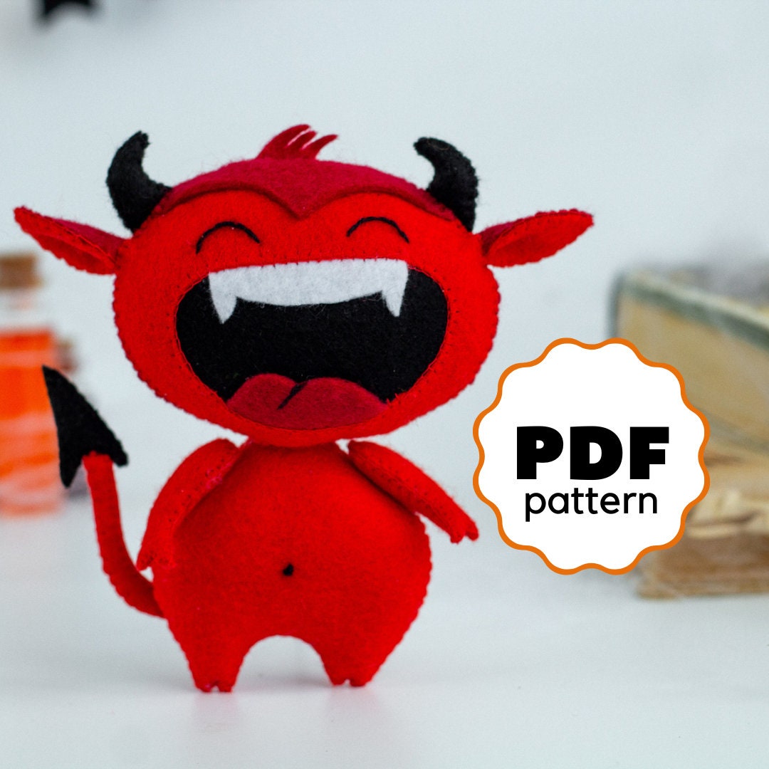 Halloween Devil Pattern PDF Pattern Easy Pattern Devil Halloween ...