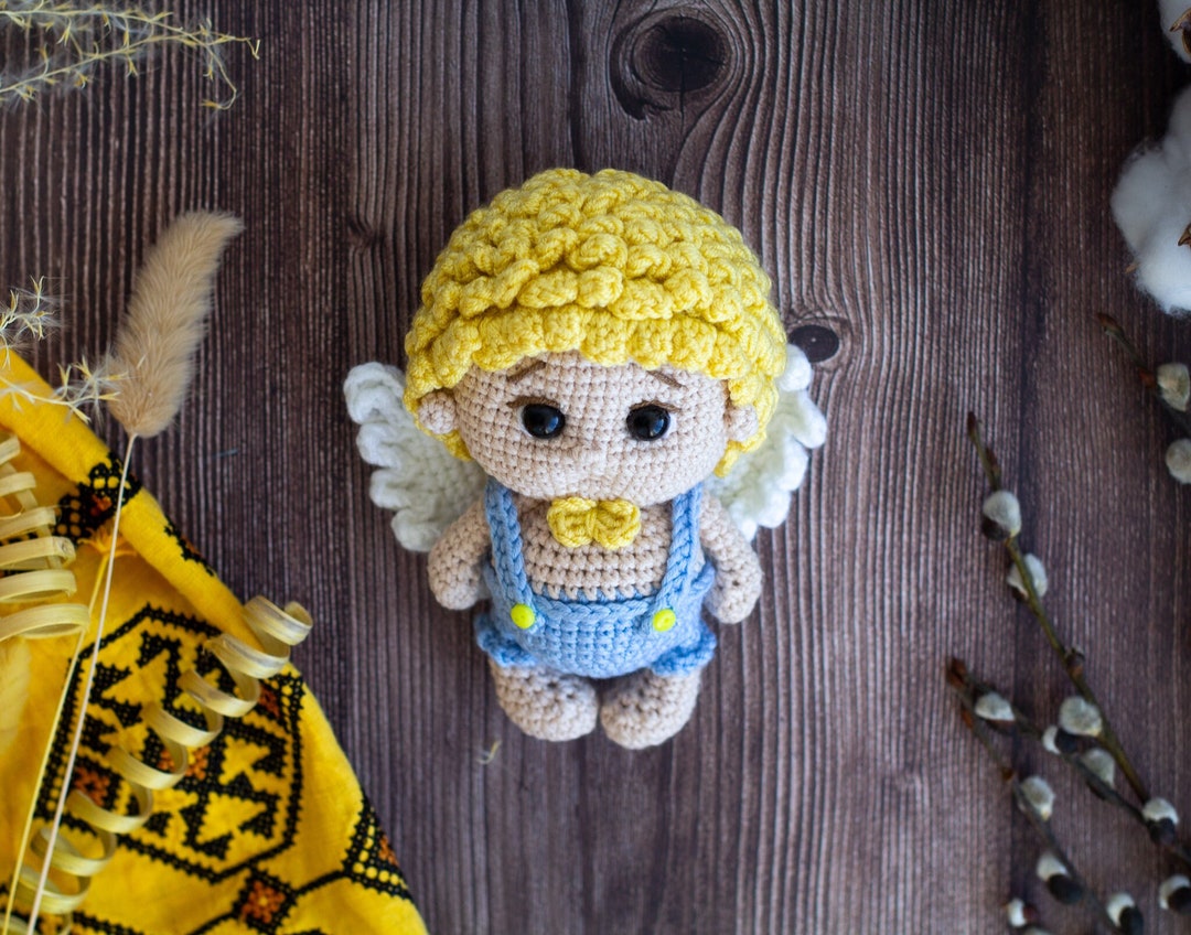Angel Crochet, Ukrainian Toys, Ukrainian Angel, Cupid Crochet ...