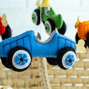 Racing Cars Mobile Sports Cars Crib Mobile Felt Mobile Baby Boy Mobile ...