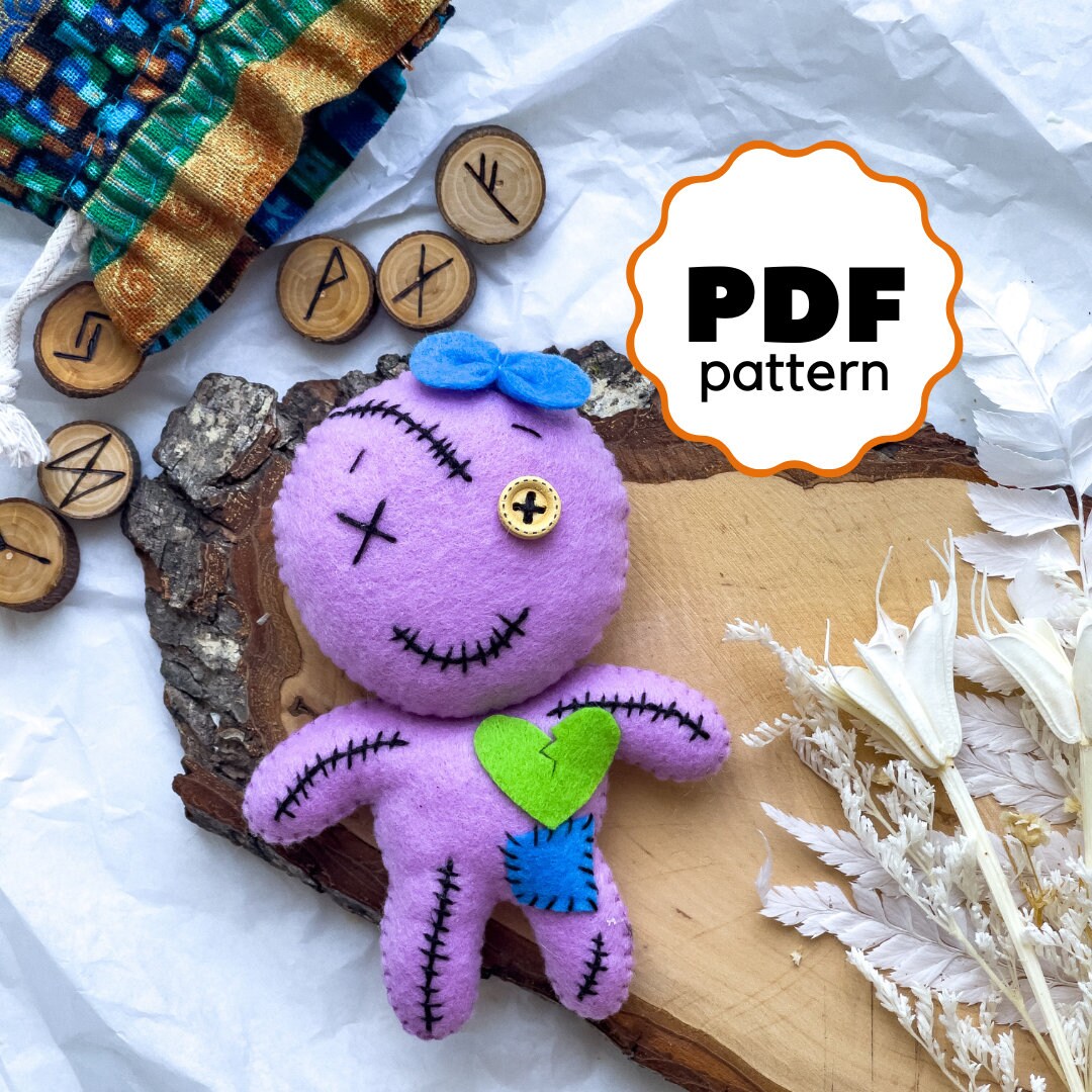 Felt Zombie Girl Pattern PDF Pattern Easy Pattern Halloween Zombie Girl ...