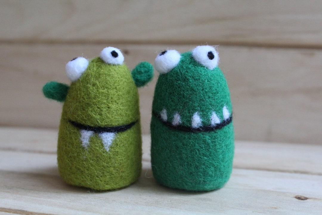Halloween Decoration, Monsters Halloween Decor Felted Monsters, Monster ...
