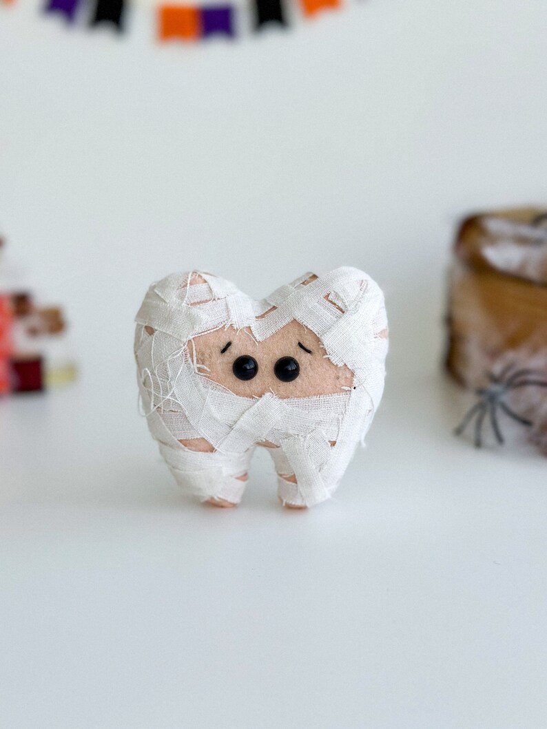 Halloween Mummy Tooth Ornament Halloween Tooth Decor Halloween ...