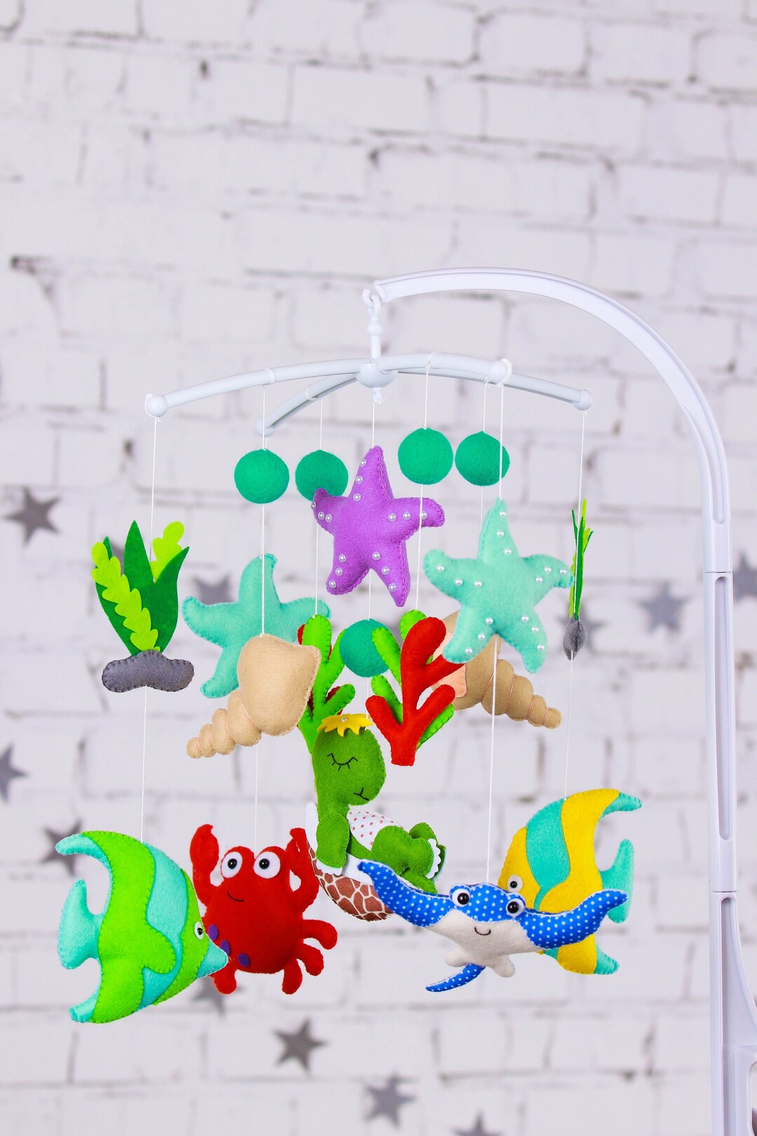 Ocean Crib Mobile Baby Mobile, Ocean Mobile Nursery, Sea Fish, Crib ...
