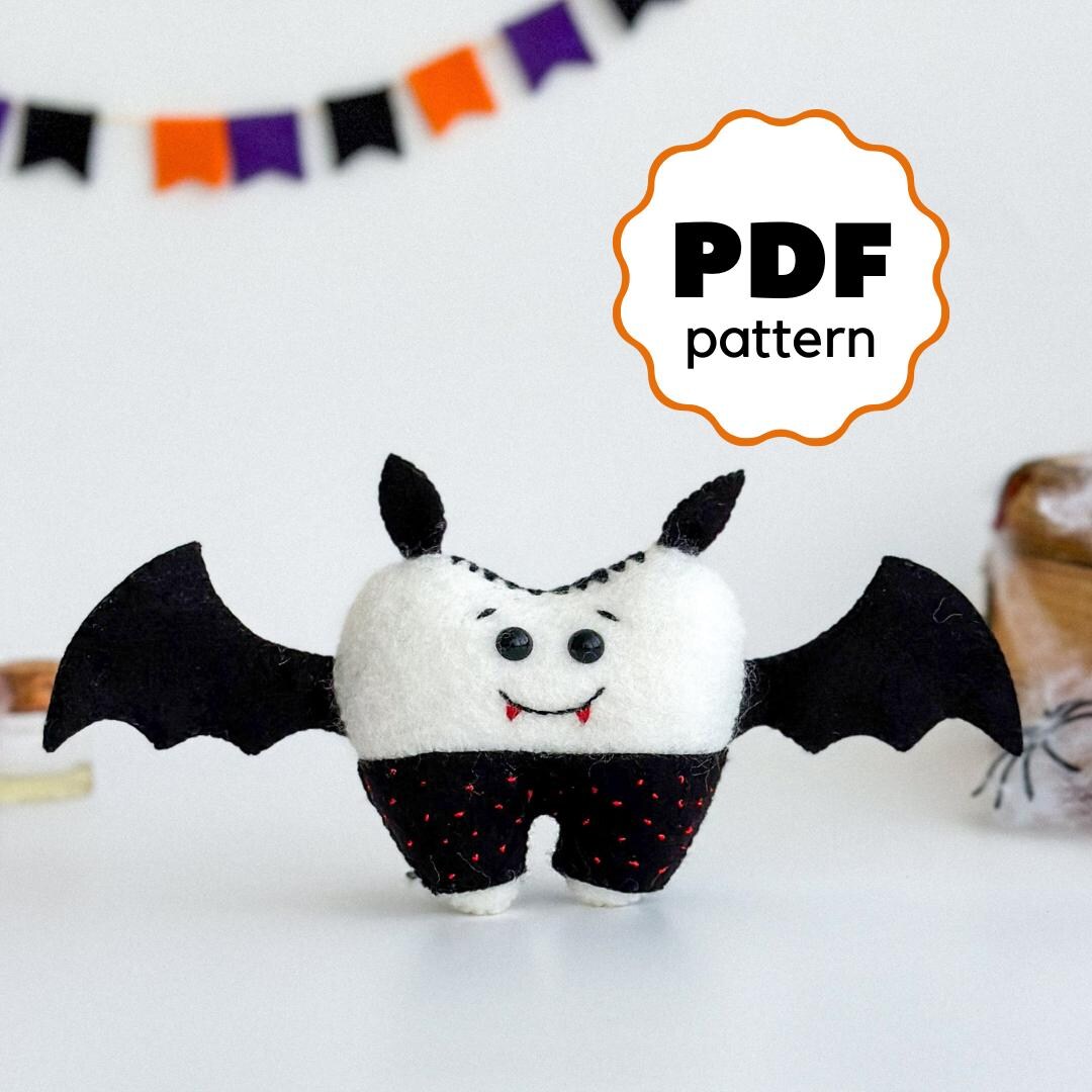 Halloween Bat Tooth Pattern PDF Pattern Easy Pattern Bat Tooth ...