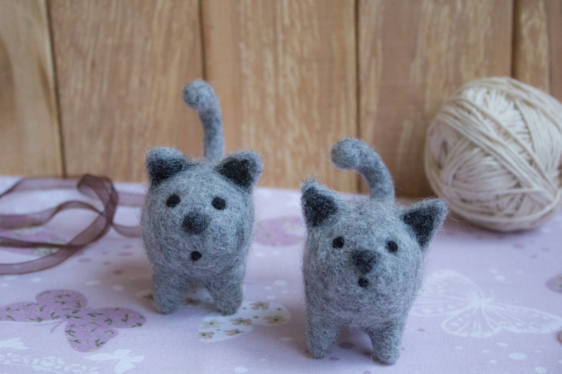 Needle Felted Cat, Wool Toy, Eco Friendly Toy, Home Decor, Needle ...