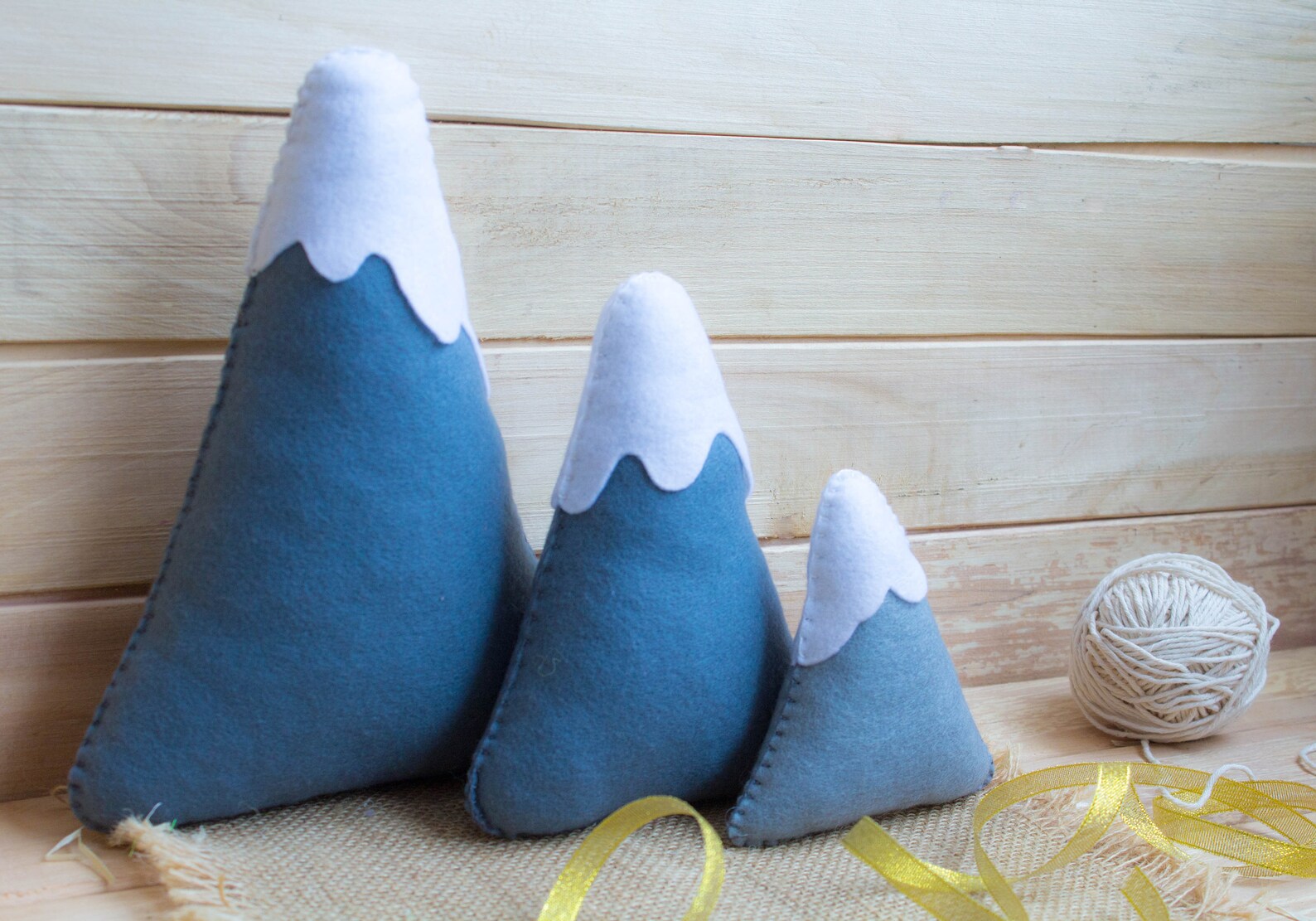 Felt Mountain / Mountain Pillows /nursery Decor / Mountain | Etsy
