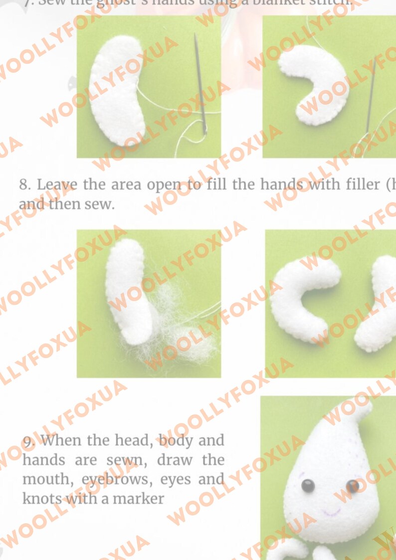 Halloween Ghost Pattern PDF Pattern Easy Pattern Ghost - Etsy