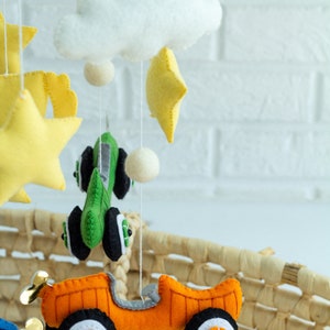 Racing Cars Mobile Sports Cars Crib Mobile Felt Mobile Baby Boy Mobile ...