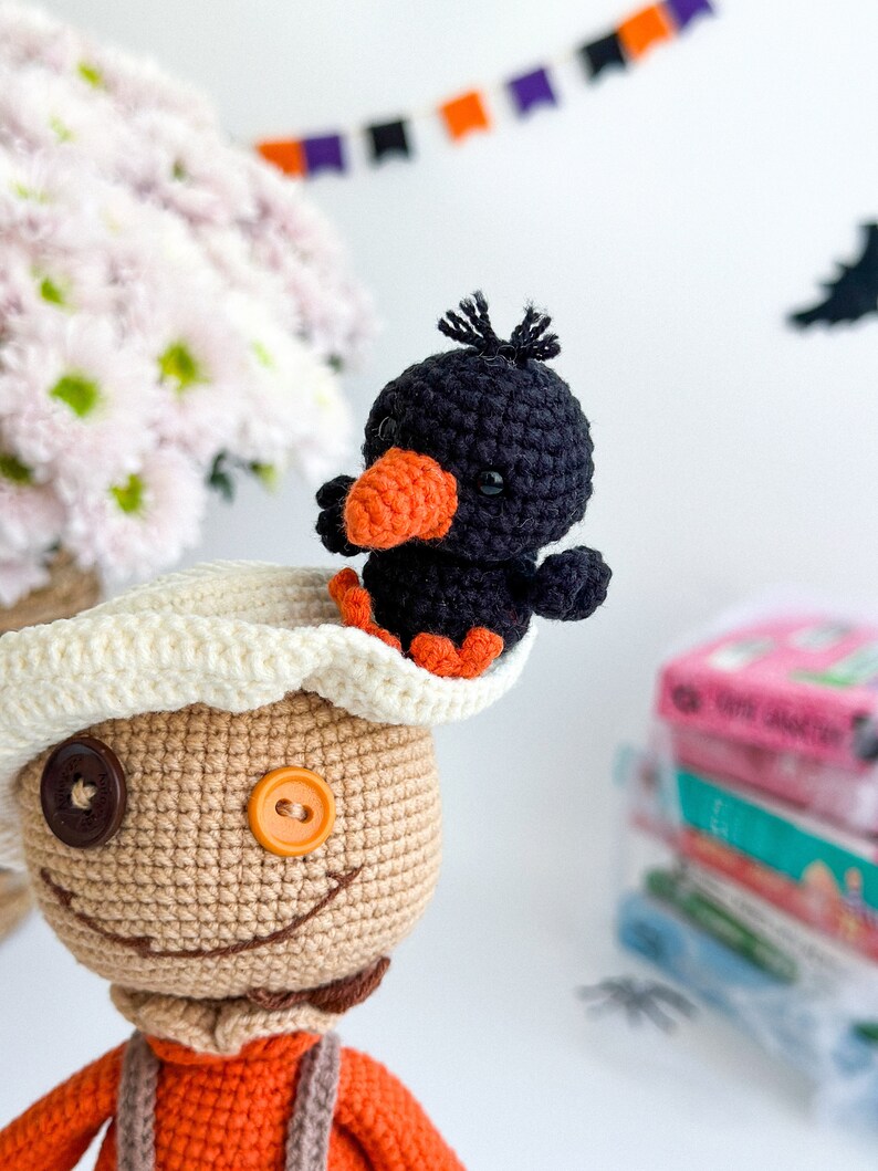 Amigurumi Scarecrow Doll, Crochet Scarecrow Doll, Halloween Gift ...