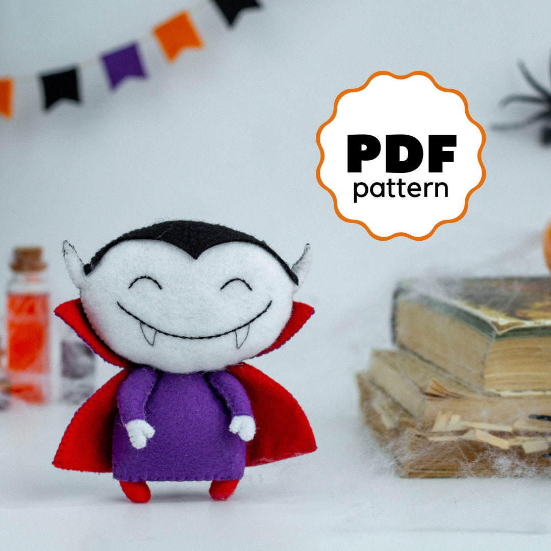 Halloween Vampire Pattern PDF Pattern Easy Pattern Halloween Vampire ...
