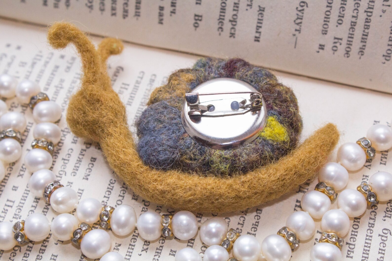Snail Brooch Handmade Brooch Felt Brooch Wool Brooch - Etsy