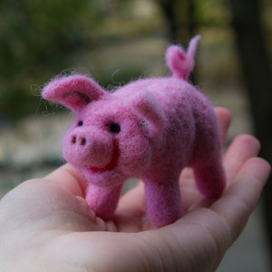 Wool Toy Pig, Stuffed Animal, Eco Friendly Toy, Eco Friendly Pig ...