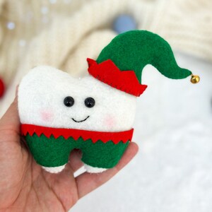 Gnome Tooth Ornament, Christmas Tooth Ornament, Christmas Tree ...