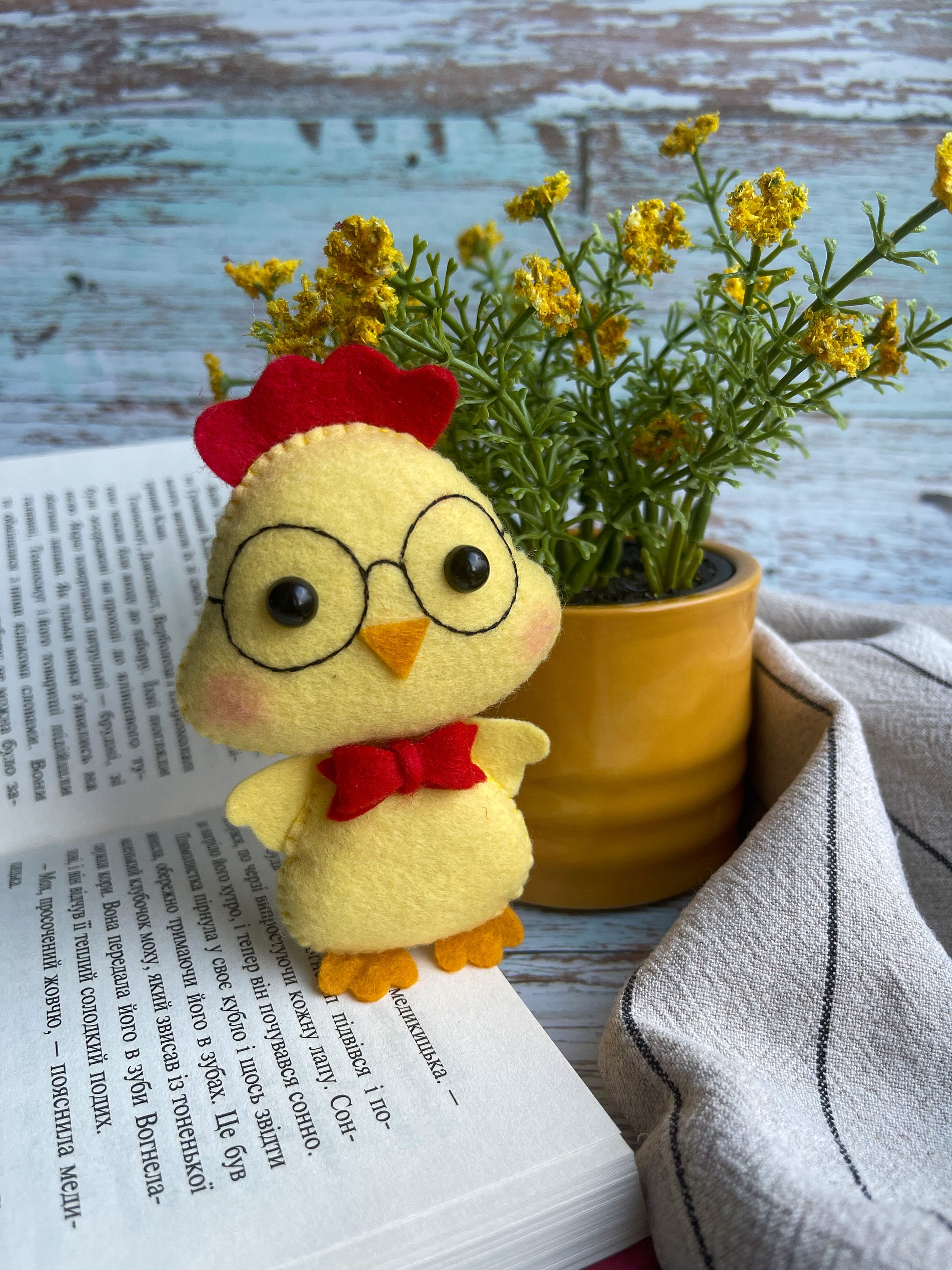 Handmade Easter Chick Ornament Unique Handcrafted Easter Gift Felted ...