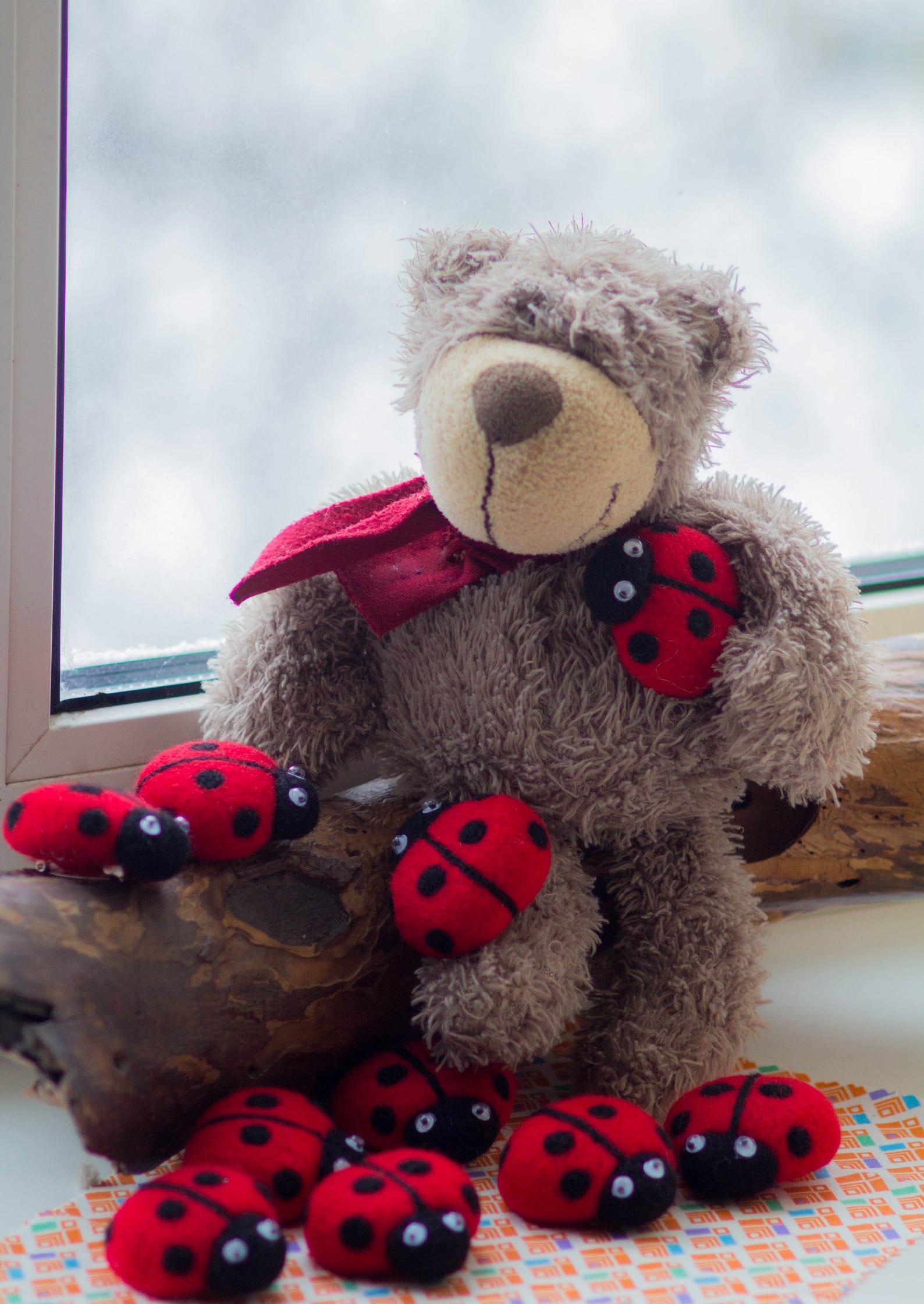 Ladybug Brooch Handmade Brooch Felt Brooch Wool Brooch - Etsy