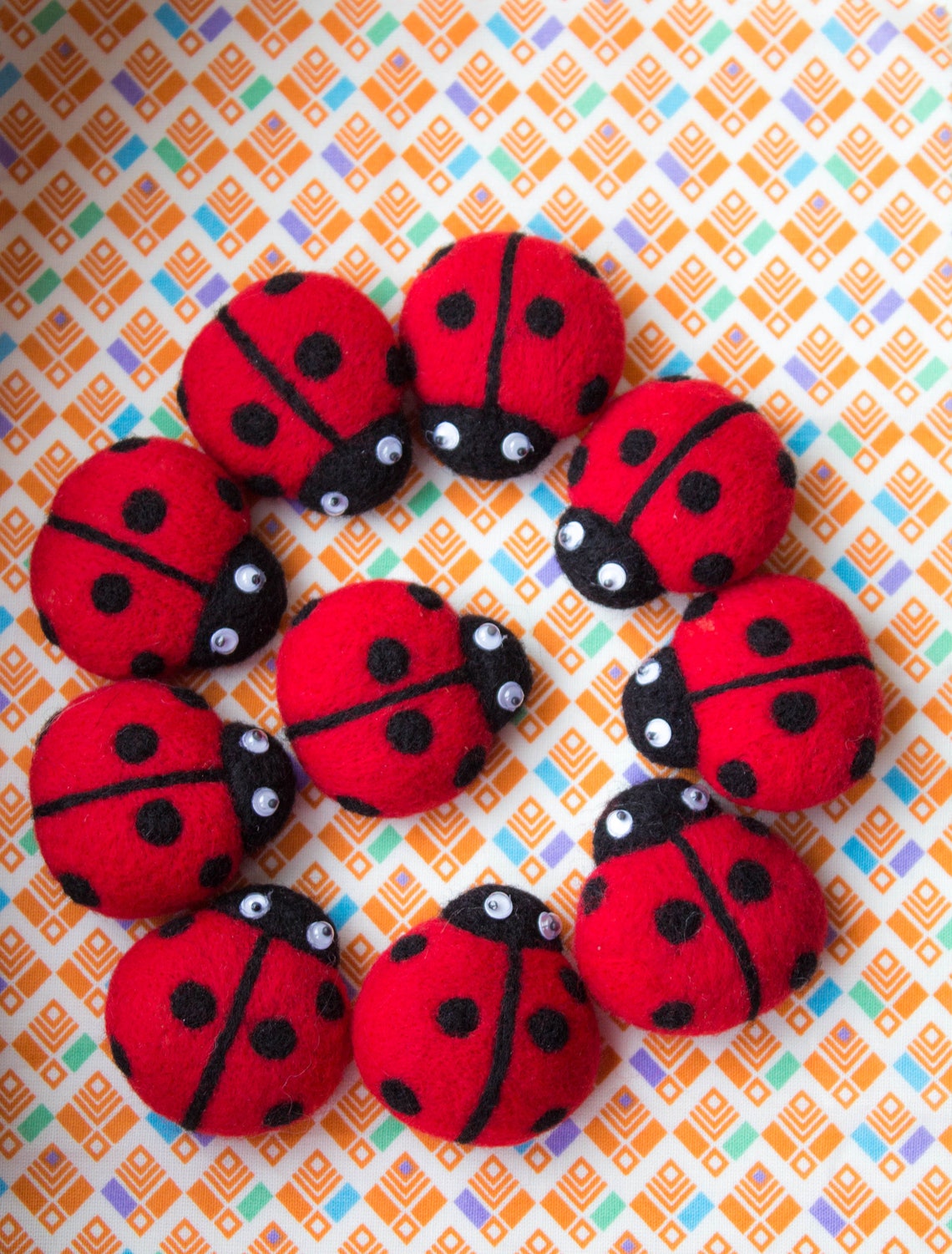 Ladybug Brooch. Handmade Brooch. Felt Brooch. Wool Brooch. | Etsy