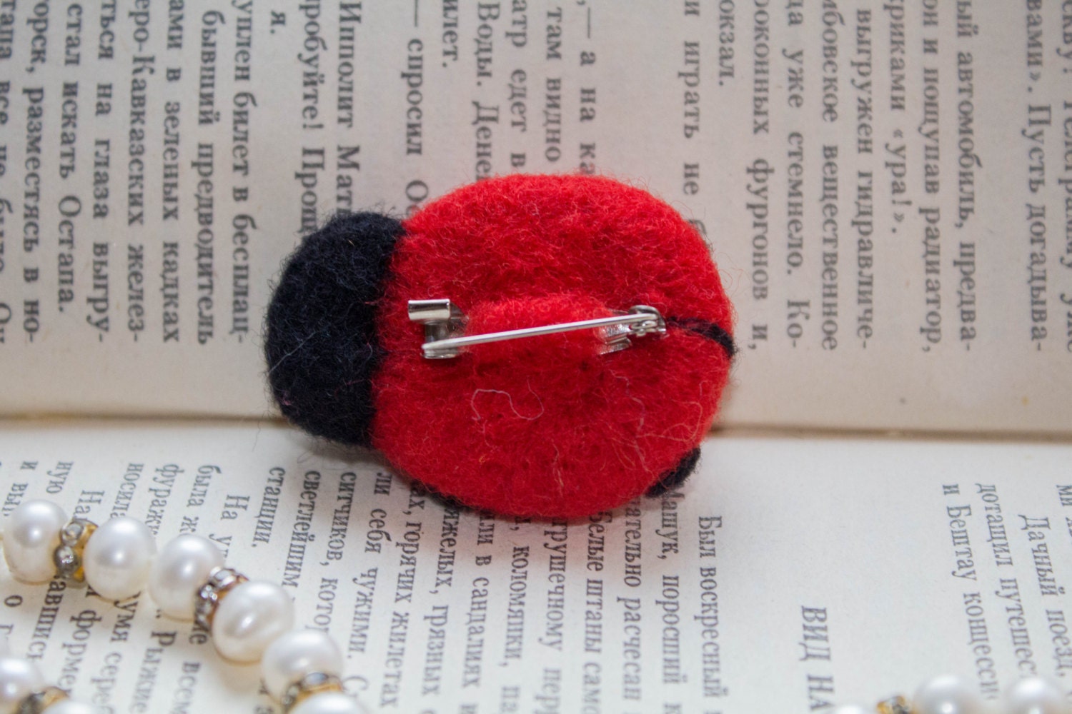 Ladybug Brooch Handmade Brooch Felt Brooch Wool Brooch - Etsy