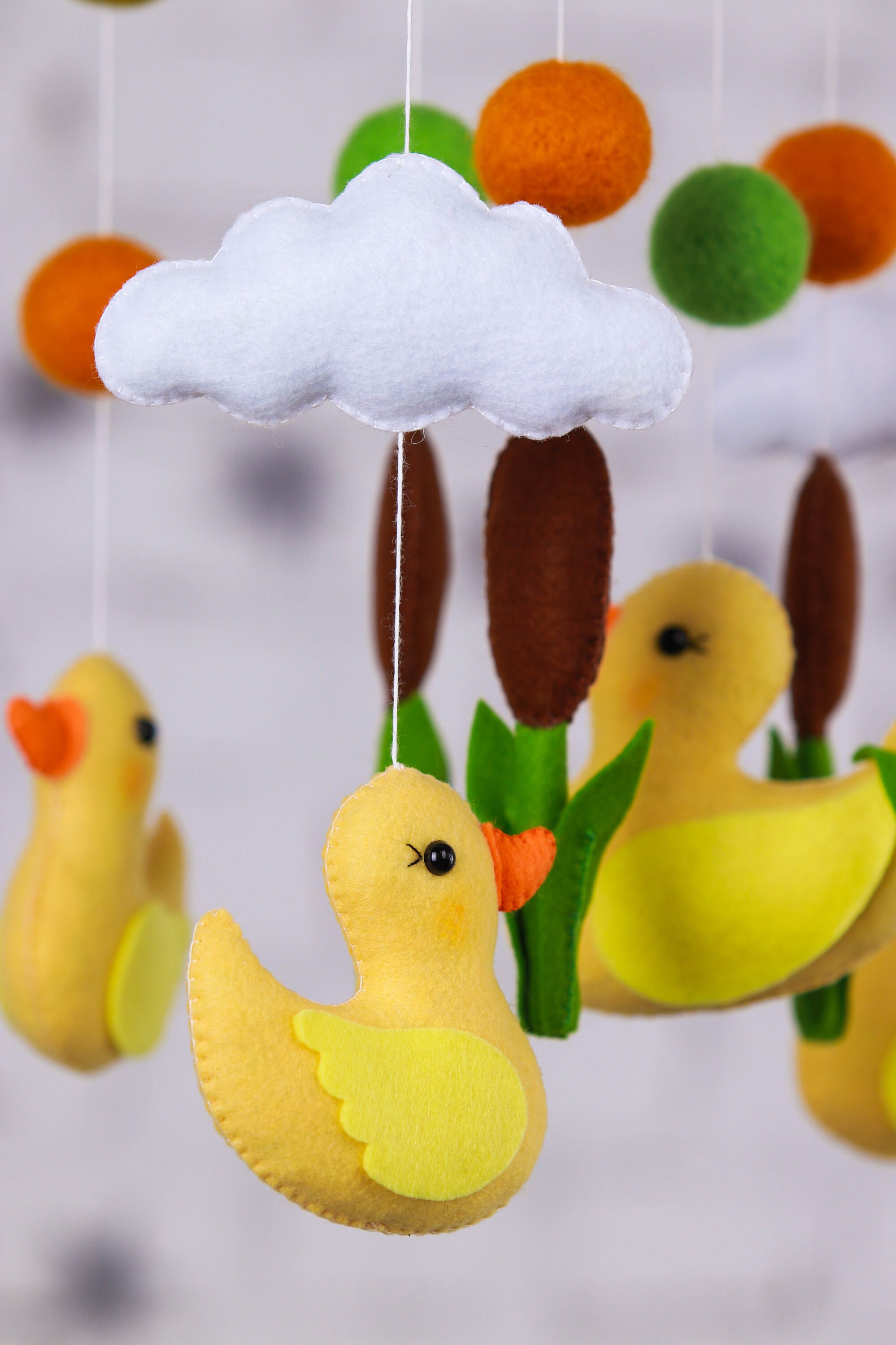 Animal Orange Little Cute Ducks Baby Mobile Rubber Duck - Etsy