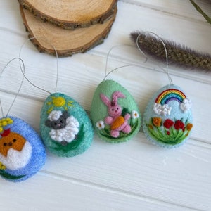 Felt Easter Decorations Wool Felt Easter Egg Easter - Etsy