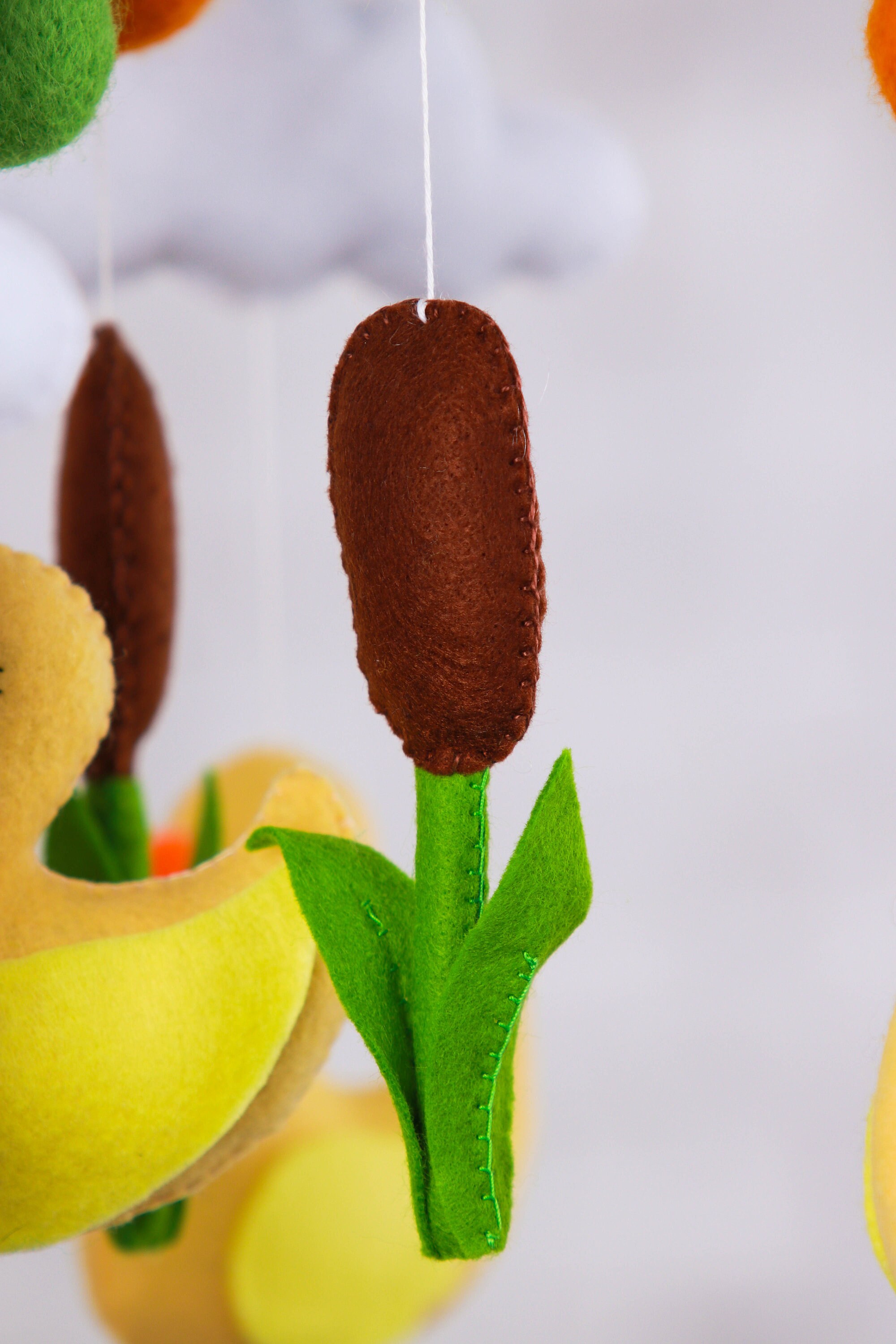 Animal Orange Little Cute Ducks Baby Mobile - Rubber Duck Mobile ...