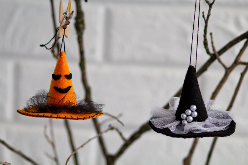 Hanging Witch Hats, Witch Decor Aesthetic Halloween Decorations ...