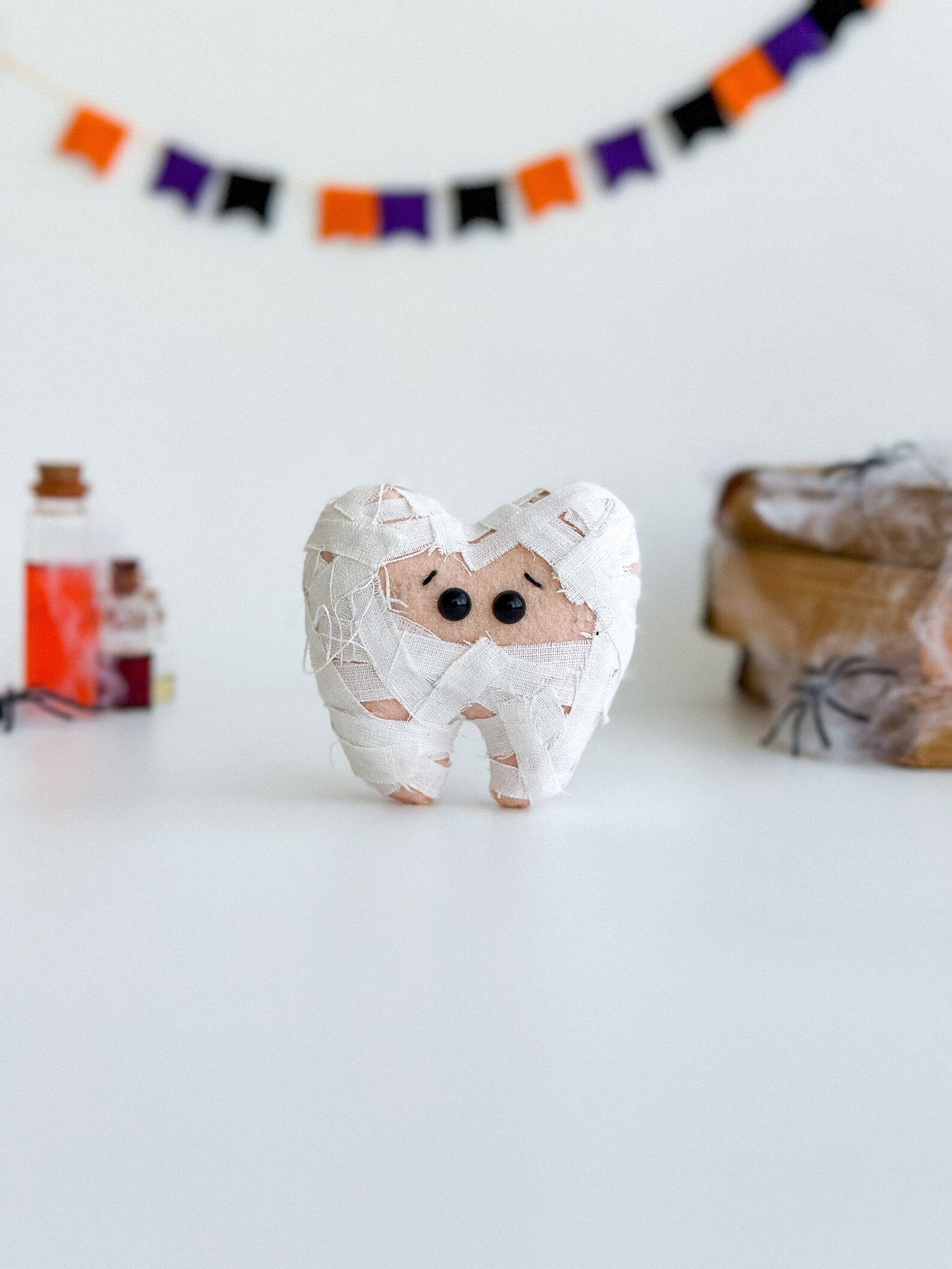 Halloween Mummy Tooth Ornament Halloween Tooth Decor Halloween ...