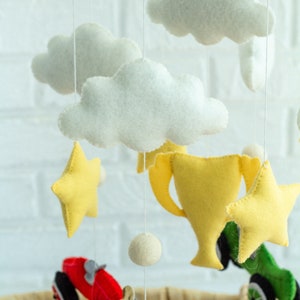 Racing Cars Mobile Sports Cars Crib Mobile Felt Mobile Baby Boy Mobile ...