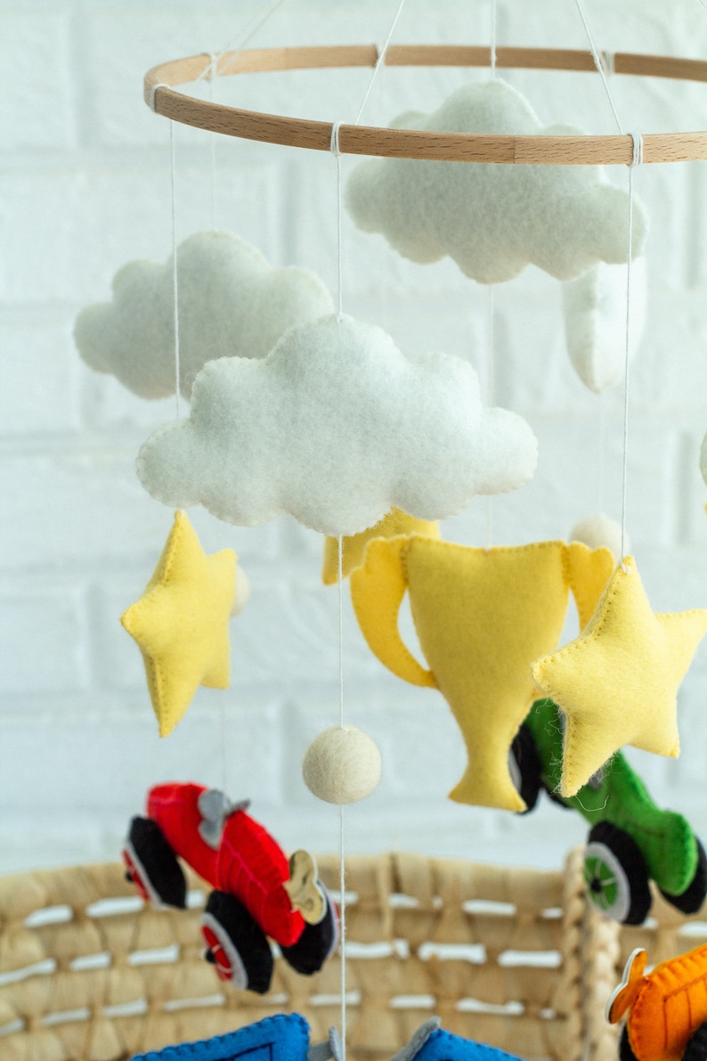 Racing Cars Mobile Sports Cars Crib Mobile Felt Mobile Baby Boy Mobile ...