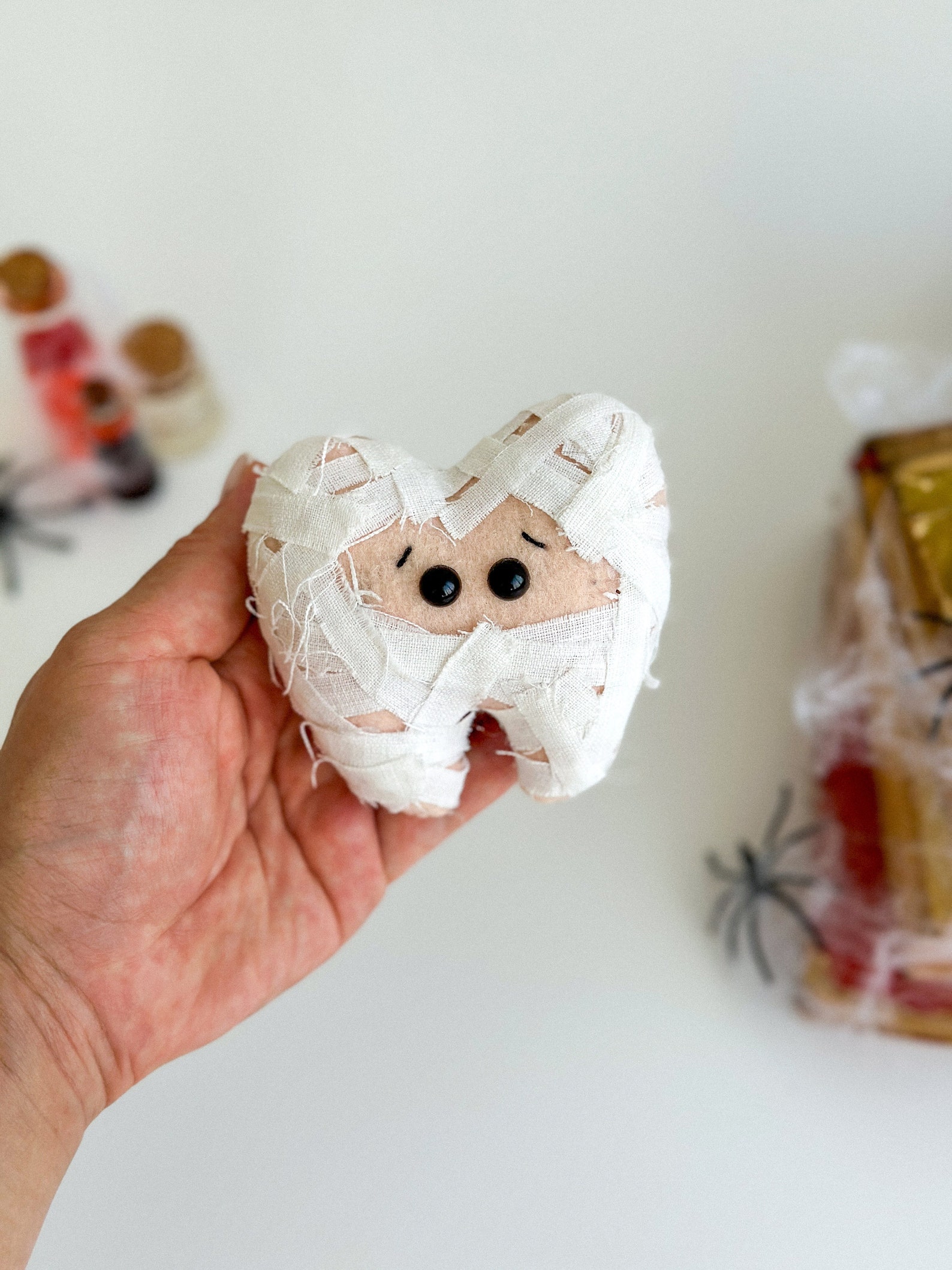 Halloween Mummy Tooth Ornament Halloween Tooth Decor Halloween ...