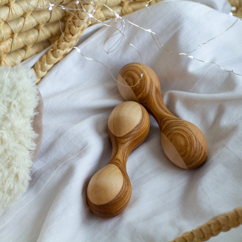 Wooden Baby Rattle - Etsy