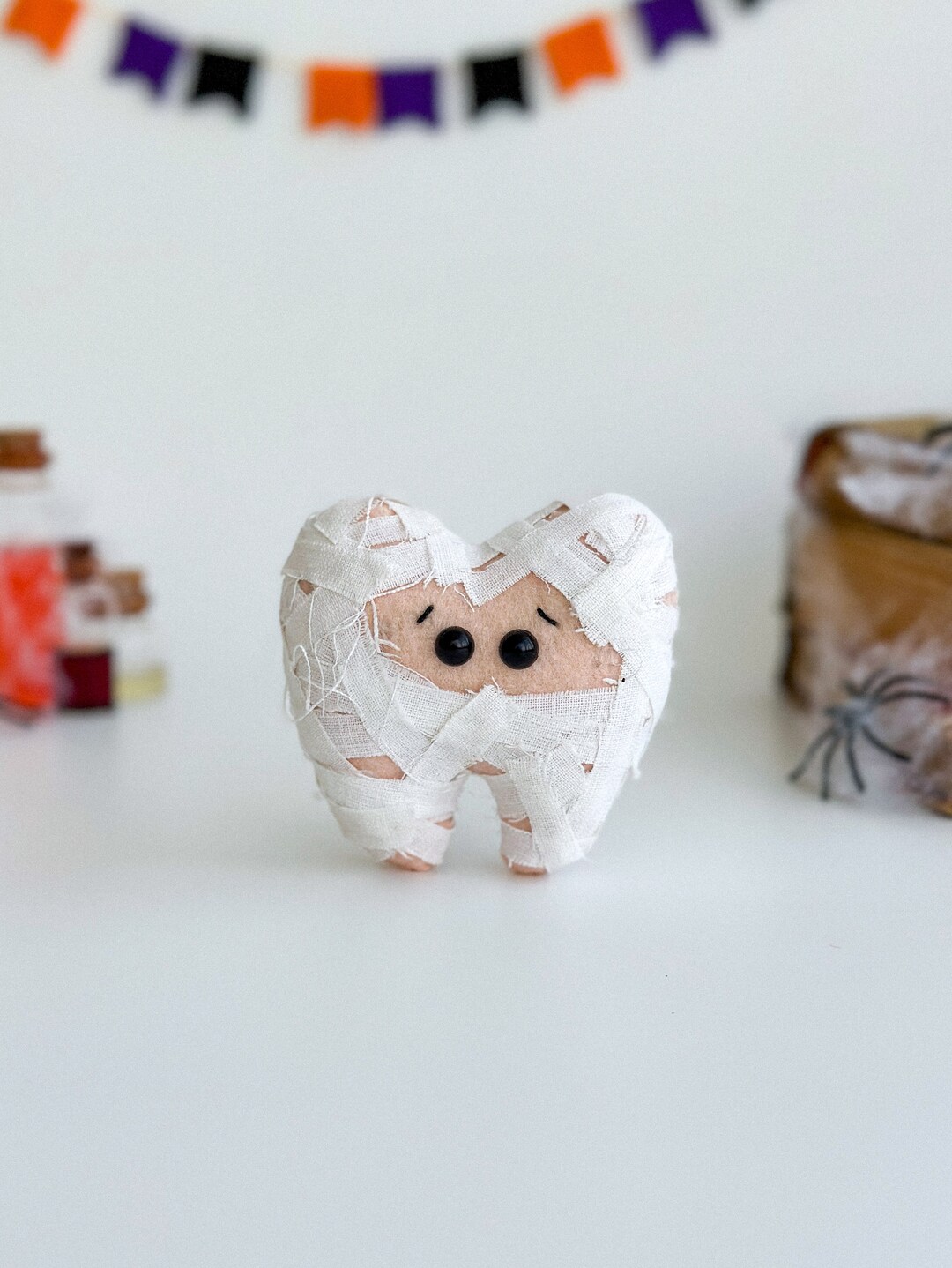 Halloween Mummy Tooth Ornament Halloween Tooth Decor Halloween ...
