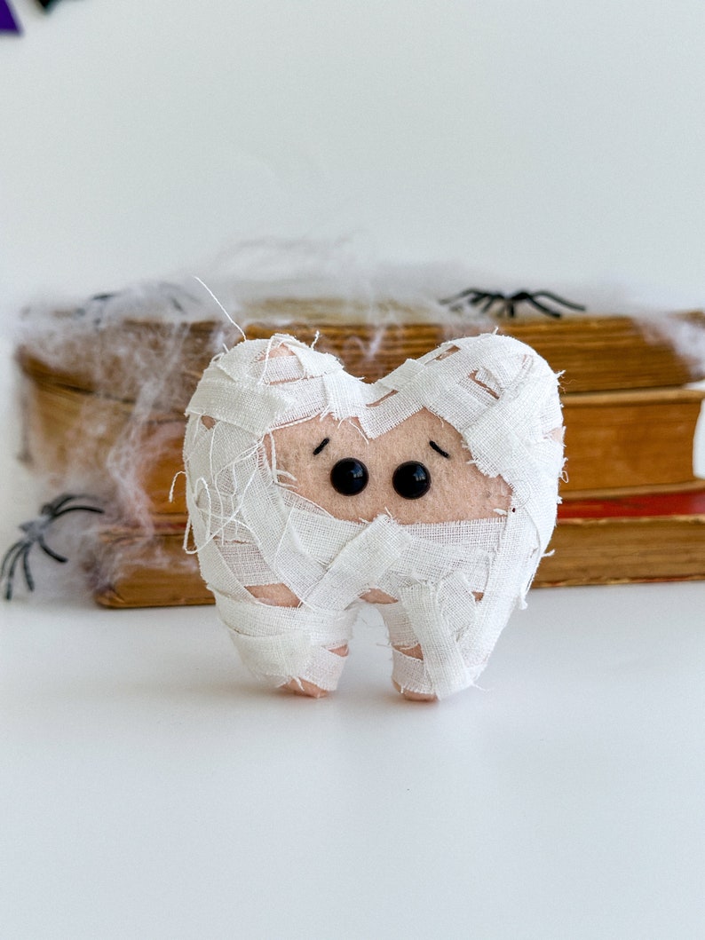 Halloween Mummy Tooth Ornament Halloween Tooth Decor Halloween ...